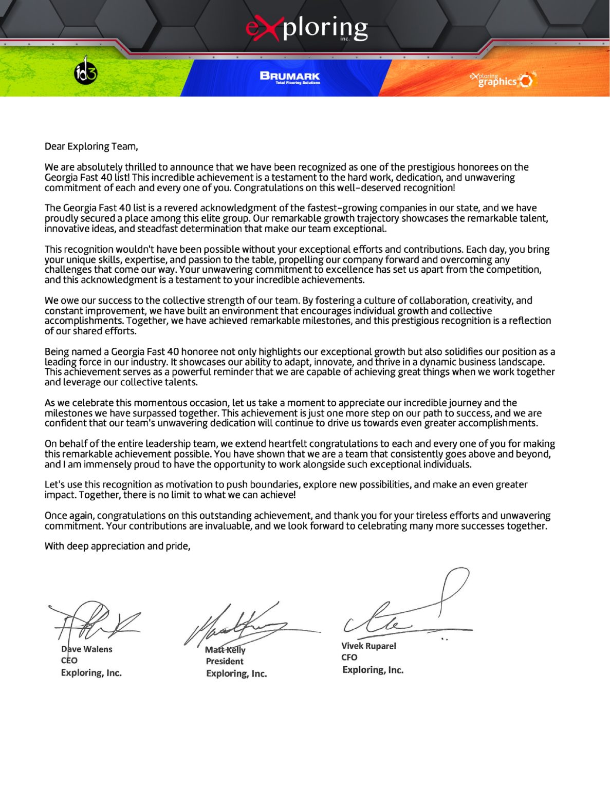 Congratulations to Our Exceptional Team for Making the Georgia Fast 40 ...